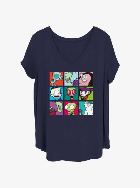 Invader ZIM Zim Boxes Girls T-Shirt Plus Size - BLUE | Hot Topic