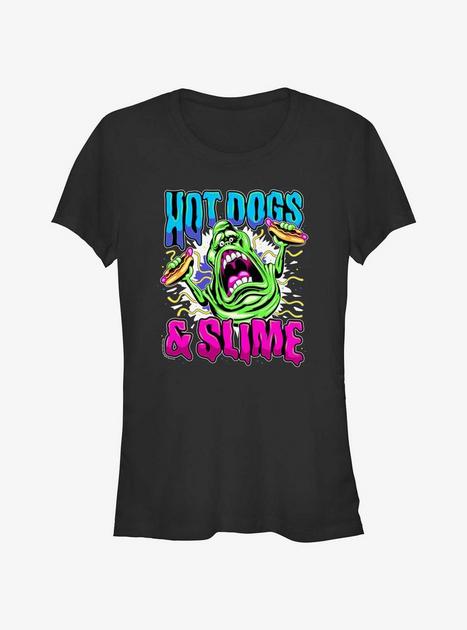 Ghostbusters: Frozen Empire Hot Dogs & Slime Girls T-Shirt - BLACK ...