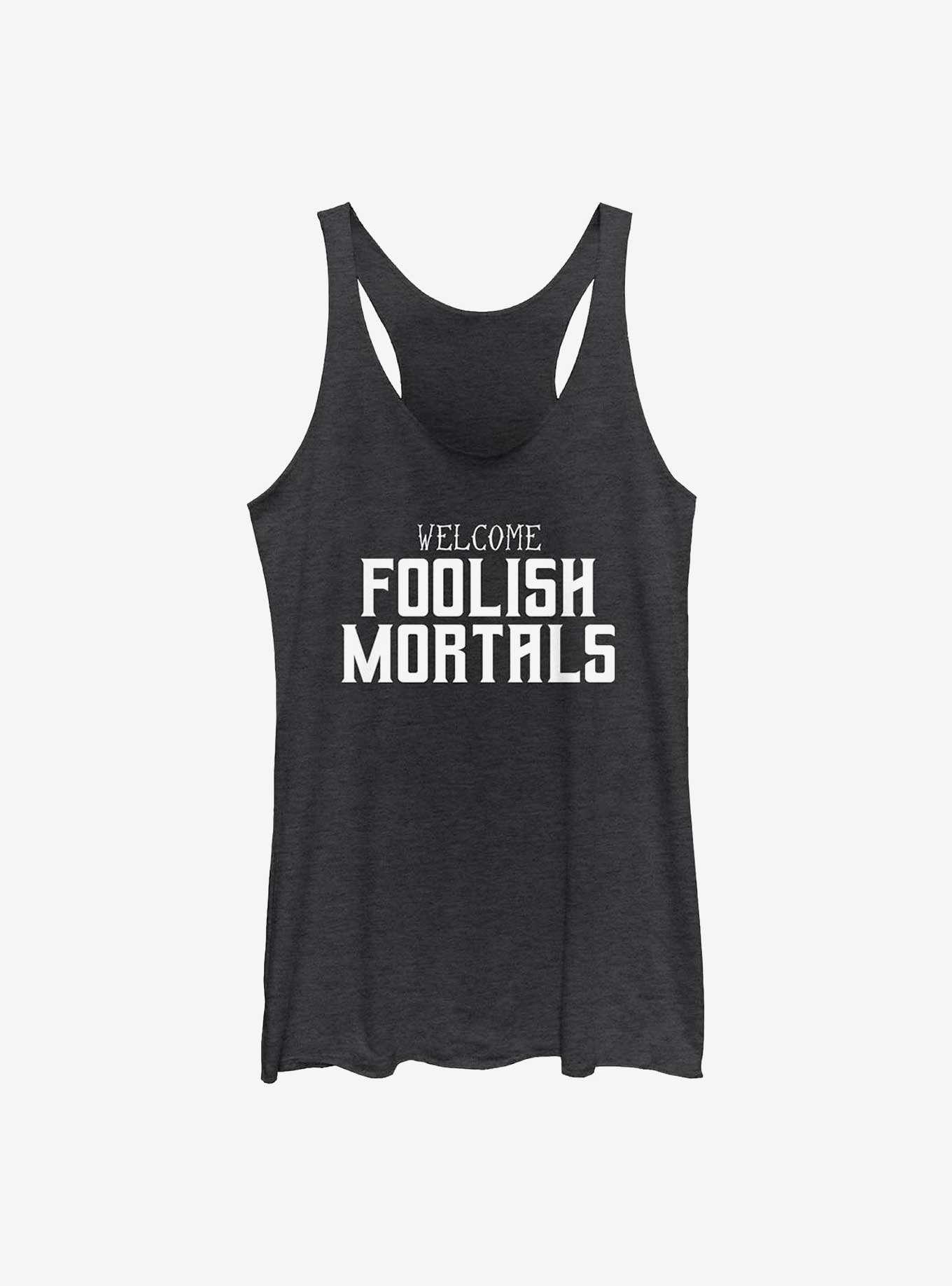 Disney The Haunted Mansion Welcome Foolish Mortals Womens Tank Top ...