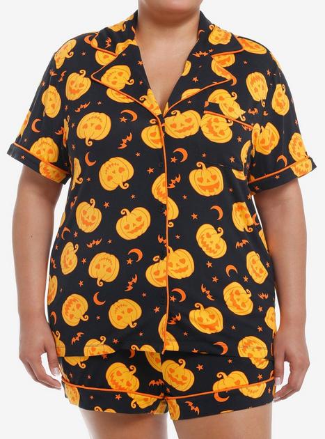 Sweet Society Pumpkin Bats Girls Lounge Set Plus Size | Hot Topic