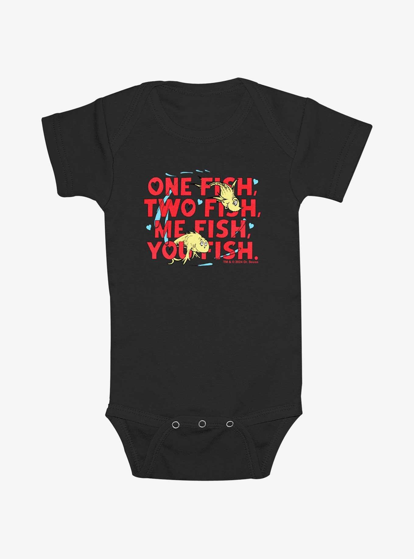 Dr. Seuss Me Fish You Fish Infant Bodysuit - BLACK | BoxLunch