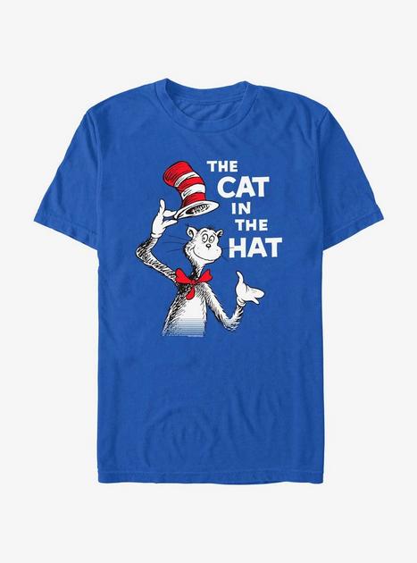 Dr Seuss Cat Hat T Shirt Blue Hot Topic