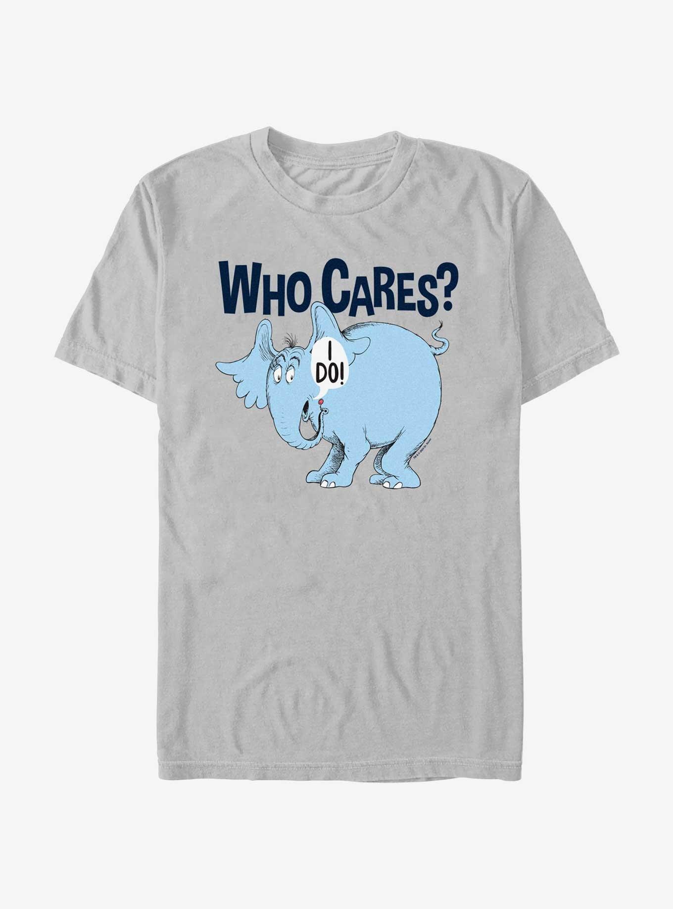 Dr. Seuss Who Cares T-Shirt - SILVER | BoxLunch