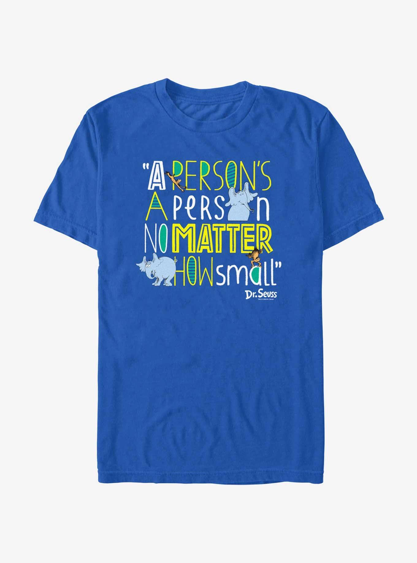 Dr. Seuss Team Typography T-Shirt - BLUE | BoxLunch