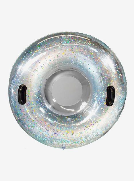 Glitter Silver Glitter Snow Tube | Hot Topic