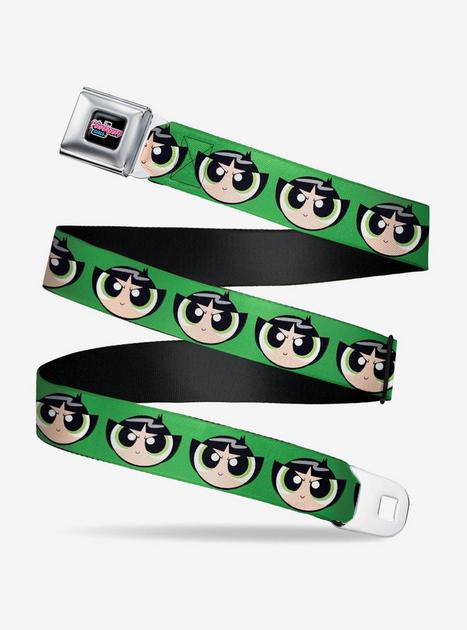 The Powerpuff Girls Buttercup Face Close Up Youth Seatbelt Belt | BoxLunch