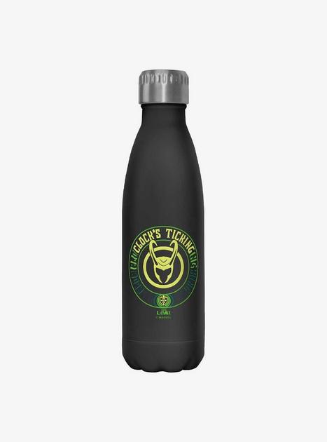 Marvel Loki Clock's Ticking Stainless Steel Water Bottle - BLACK | Hot ...