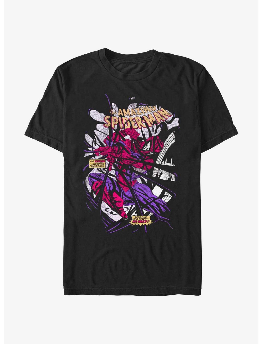 Marvel Spider-Man Spidey In Goo T-Shirt - BLACK | Hot Topic Marvel Spider-Man Spidey In Goo T-Shirt - BLACK | Hot Topic
