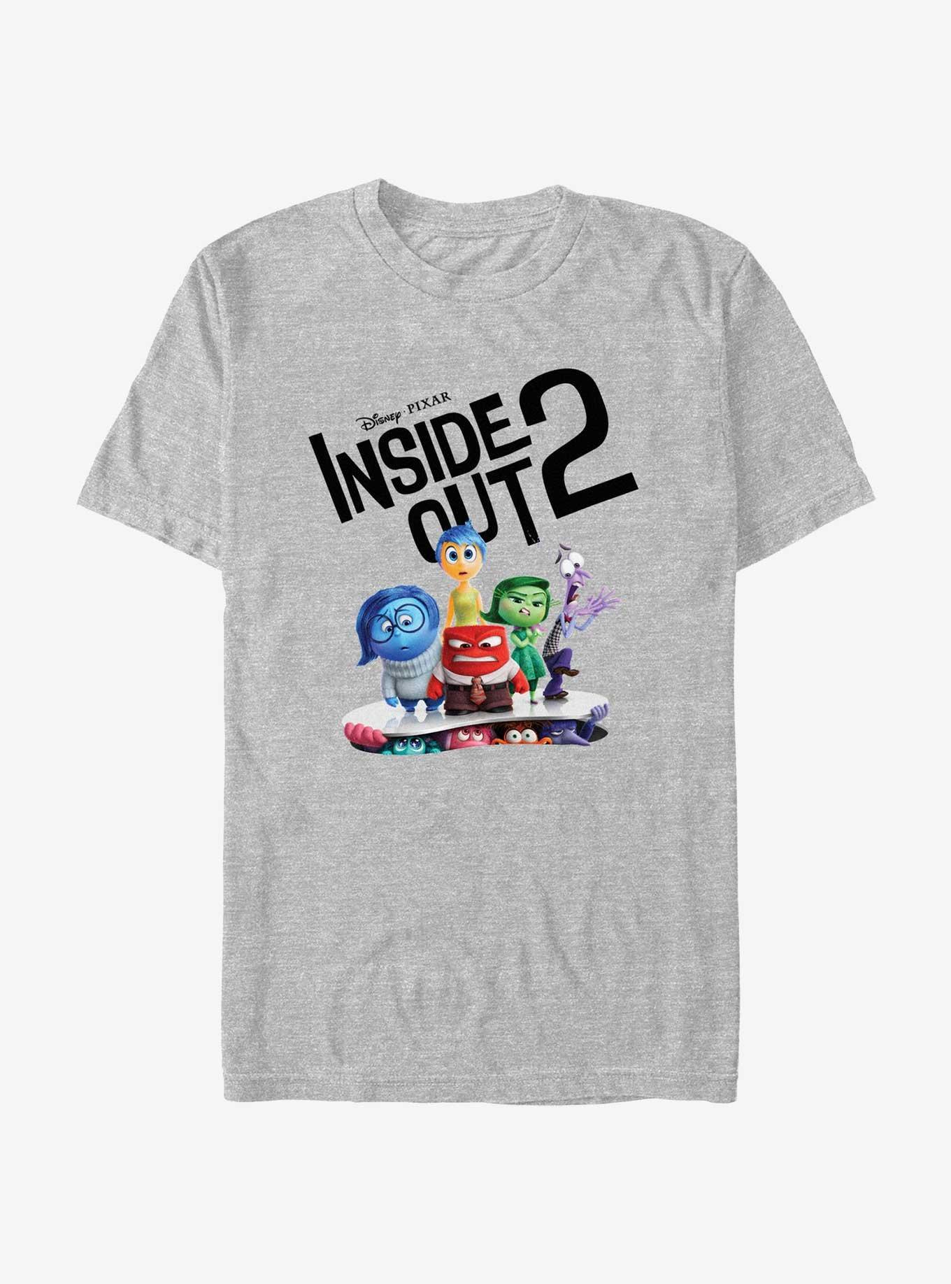 Disney Pixar Inside Out 2 All The Emotions T Shirt Grey Hot Topic