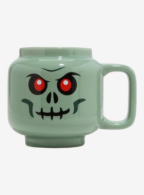 LEGO Green Skeleton Head Mug | Hot Topic
