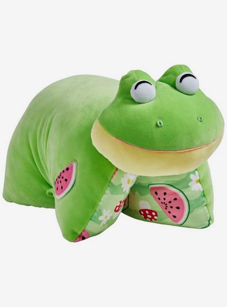 Sweet Scented Watermelon Frog Pillow Pet Puff | Hot Topic