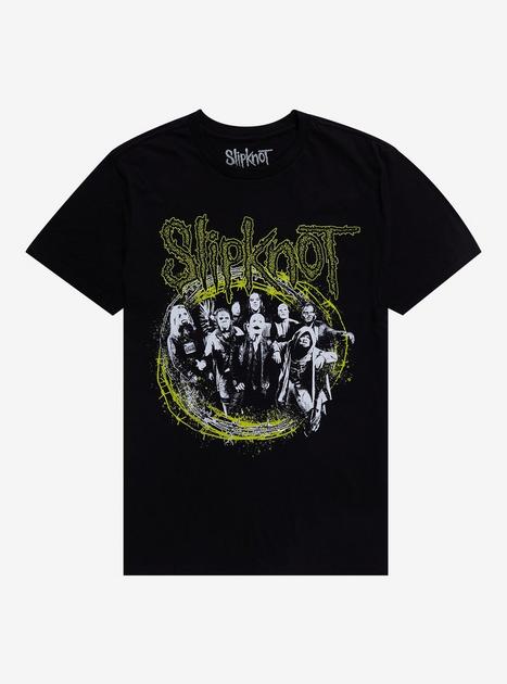 Slipknot Yellow Barb Wire Group Photo T-Shirt | Hot Topic