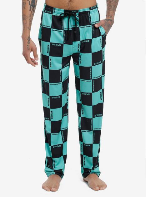 Demon Slayer: Kimetsu No Yaiba Tanjiro Checkered Pajama Pants | Hot Topic
