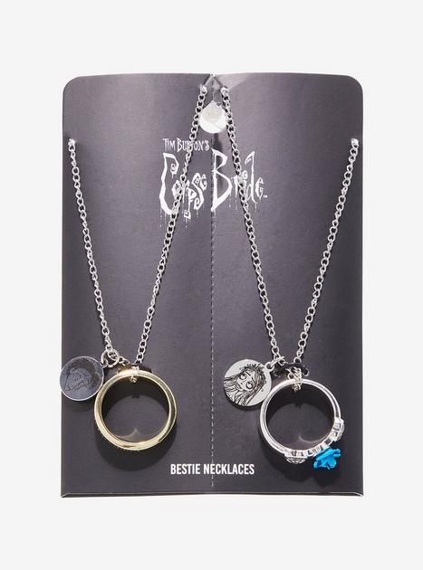 Corpse Bride Victor And Emily Ring Best Friend Necklace Set Hot Topic
