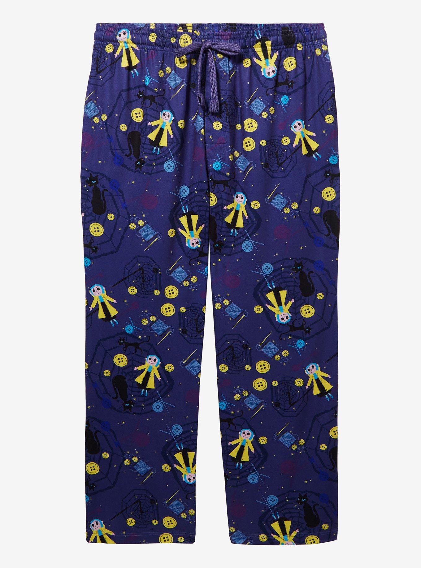 Coraline Buttons And Coraline Doll Allover Print Womens Plus Size Sleep