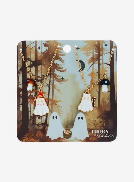 Thorn & Fable Witch Cat Ghost Best Friend Necklace Set | Hot Topic