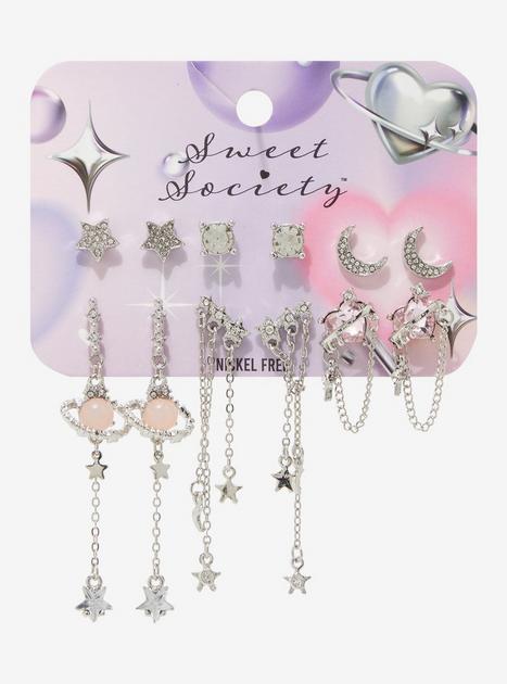 Sweet Society Celestial Bling Earring Set | Hot Topic