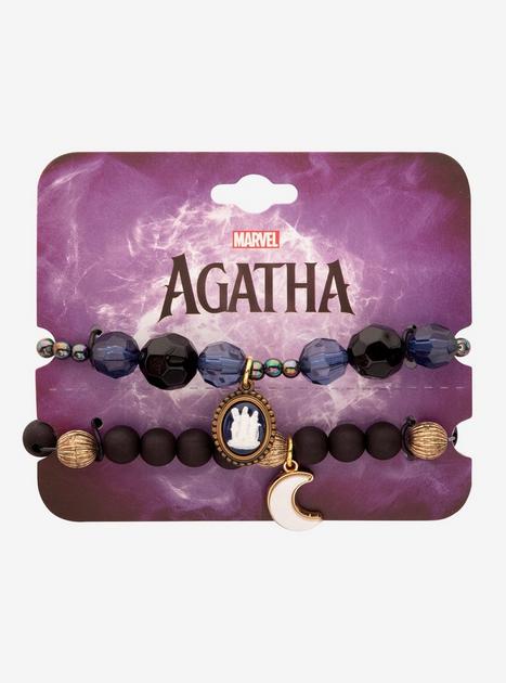 Marvel Agatha All Along Cameo Bead Bracelet Set | Hot Topic