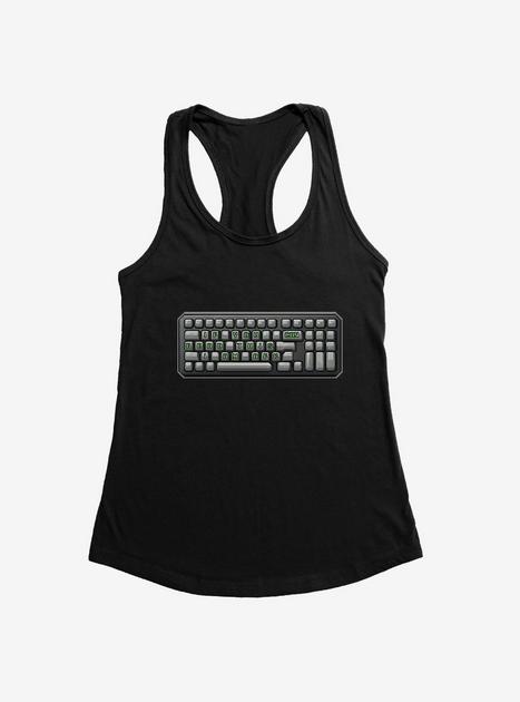 AFK Keyboard Girls Tank - BLACK | Hot Topic