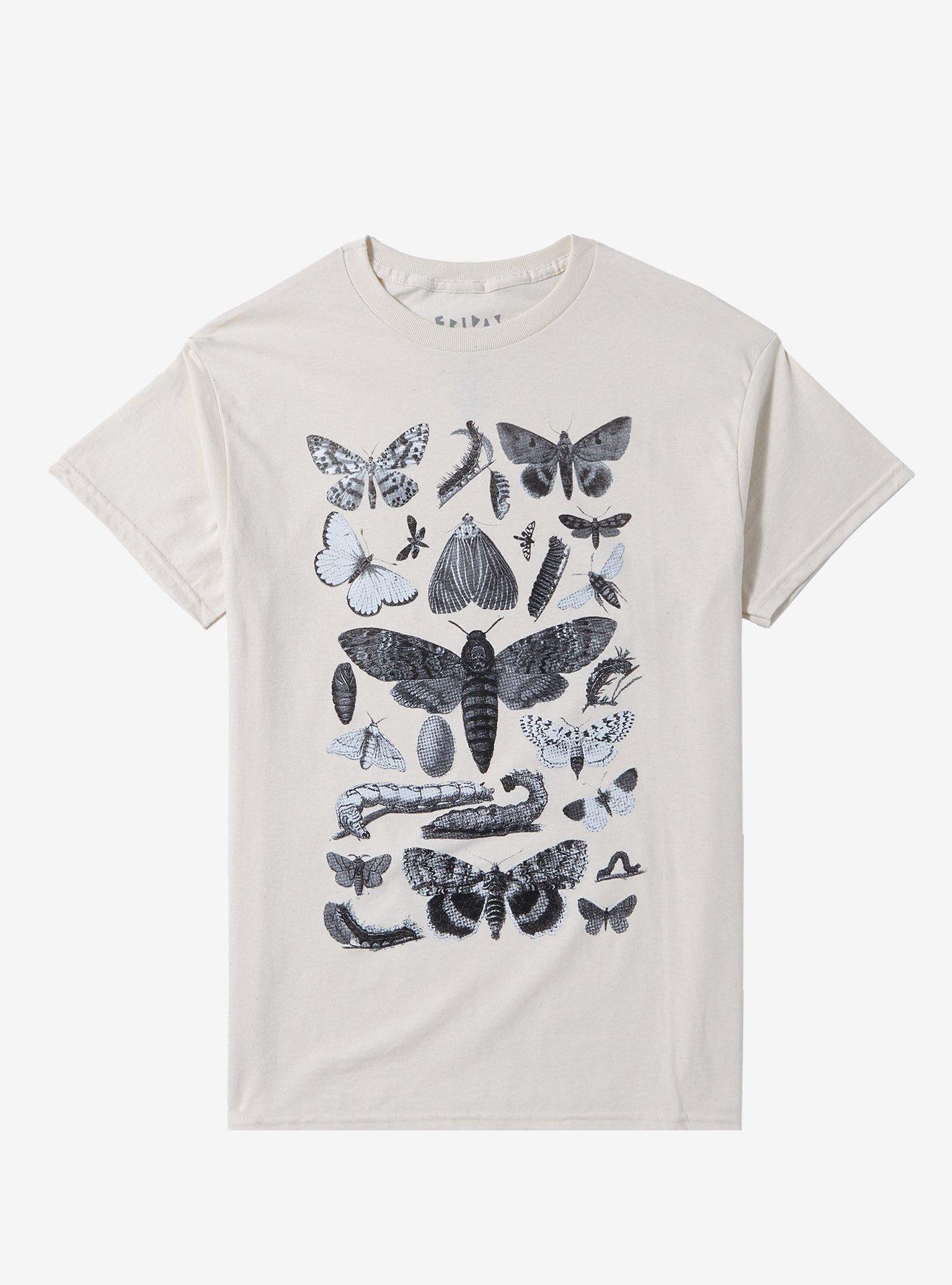 Moth Collage T-Shirt By Friday Jr | Hot Topic
