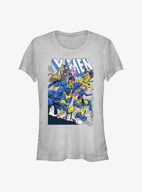X Men Dashing Forward Girls T Shirt Grey Hot Topic