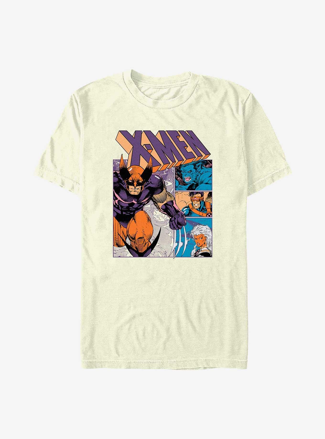 X Men Team Oasis Panels T Shirt Beigetan Hot Topic