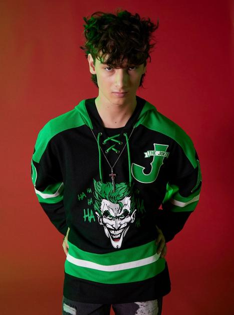 DC Comics Batman The Joker Hooded Hockey Jersey | Hot Topic