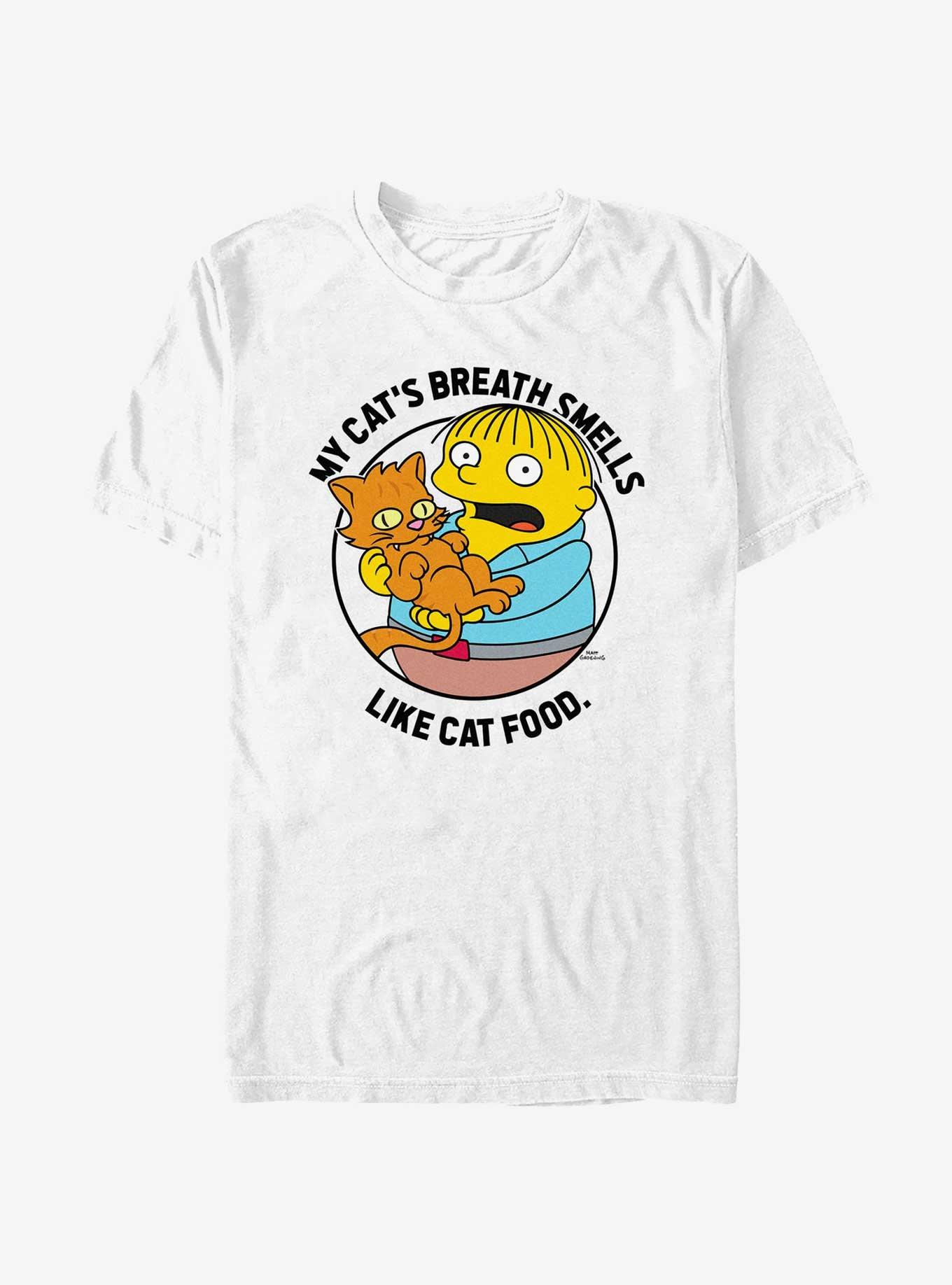 The Simpsons Ralph's Cat Breath T-Shirt - WHITE | BoxLunch
