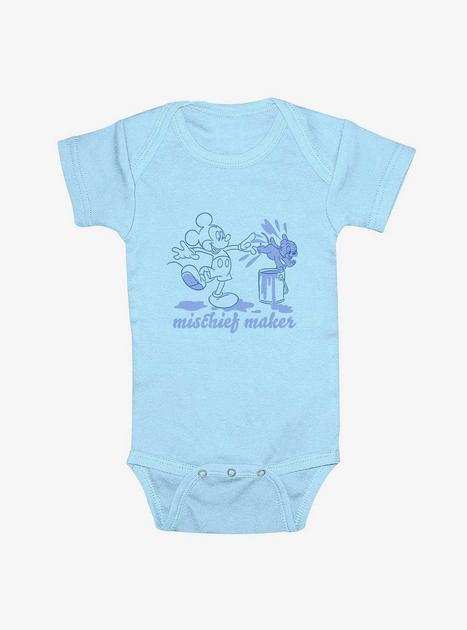 Disney Mickey Mouse Mischief Maker Infant Bodysuit - BLUE | BoxLunch