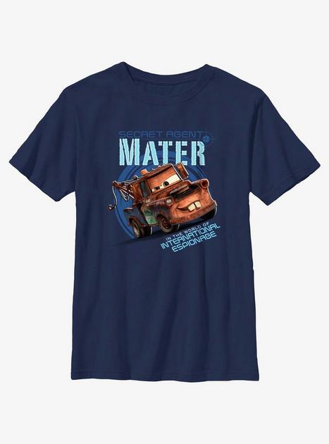 Disney Pixar Cars Secret Agent Mater Youth T-Shirt - BLUE | BoxLunch