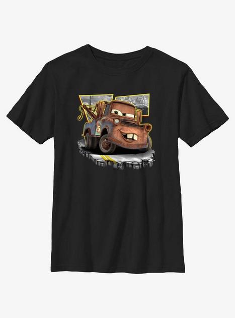Disney Pixar Cars Grounded Mater Youth T-Shirt - BLACK | BoxLunch