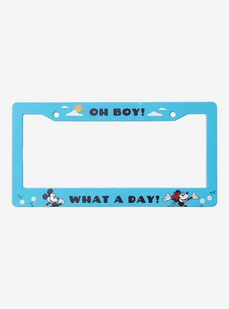 Disney Mickey Mouse What A Day License Plate Frame | Hot Topic