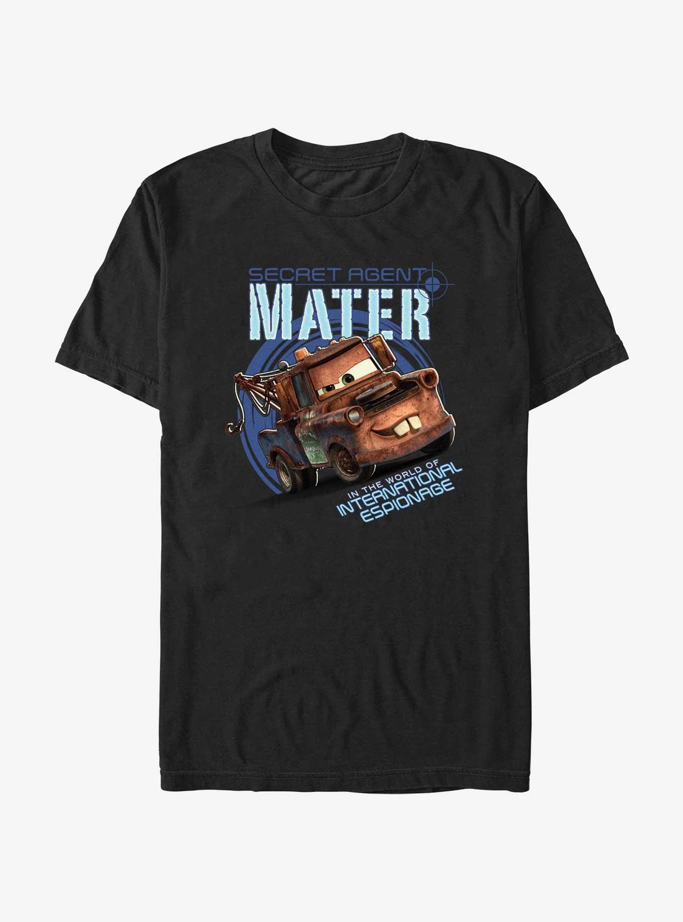 Disney Pixar Cars Secret Agent Mater T-Shirt - BLACK | BoxLunch