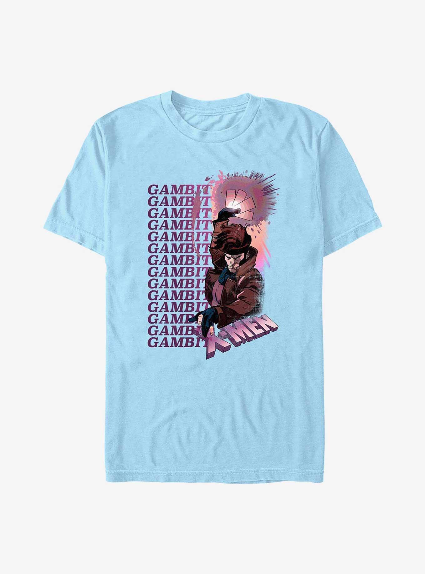 X Men Gambit Repeat T Shirt Blue Boxlunch