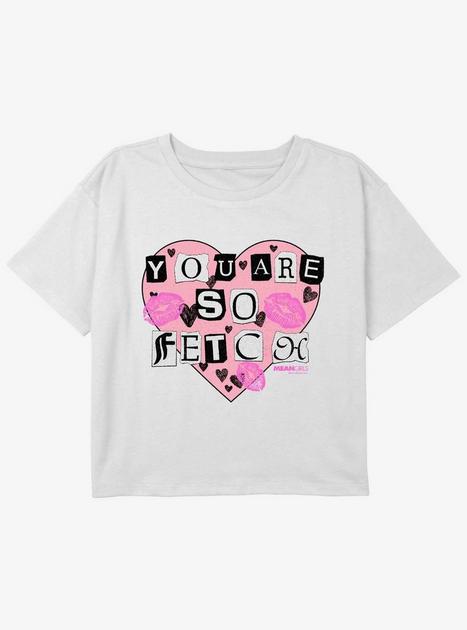 Mean Girls You Are So Fetch Youth Girls Boxy Crop T-Shirt - WHITE ...