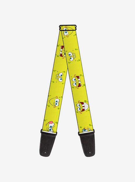 SpongeBob SquarePants Expressions Yellow Guitar Strap | BoxLunch