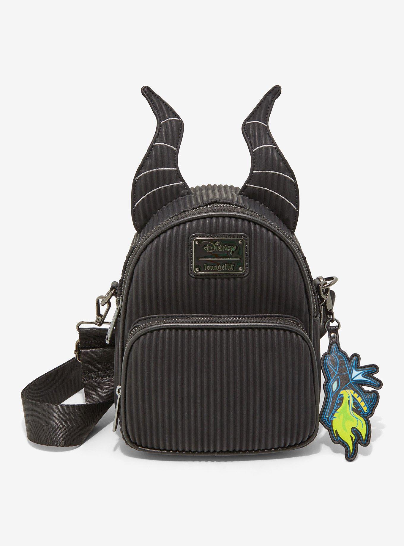 Loungefly Disney Sleeping Beauty Maleficent Convertible Mini Backpack ...