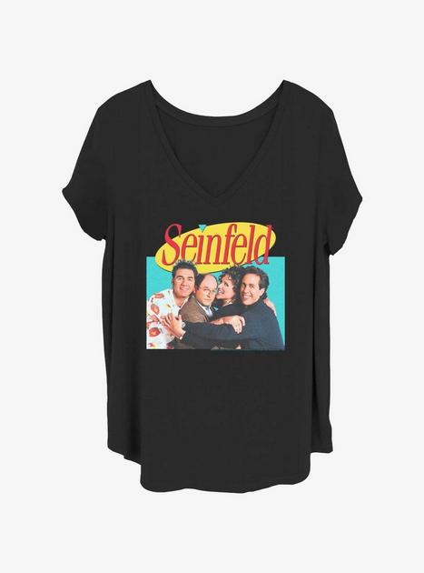 Seinfeld Group Photo Womens T-Shirt Plus Size - BLACK | BoxLunch
