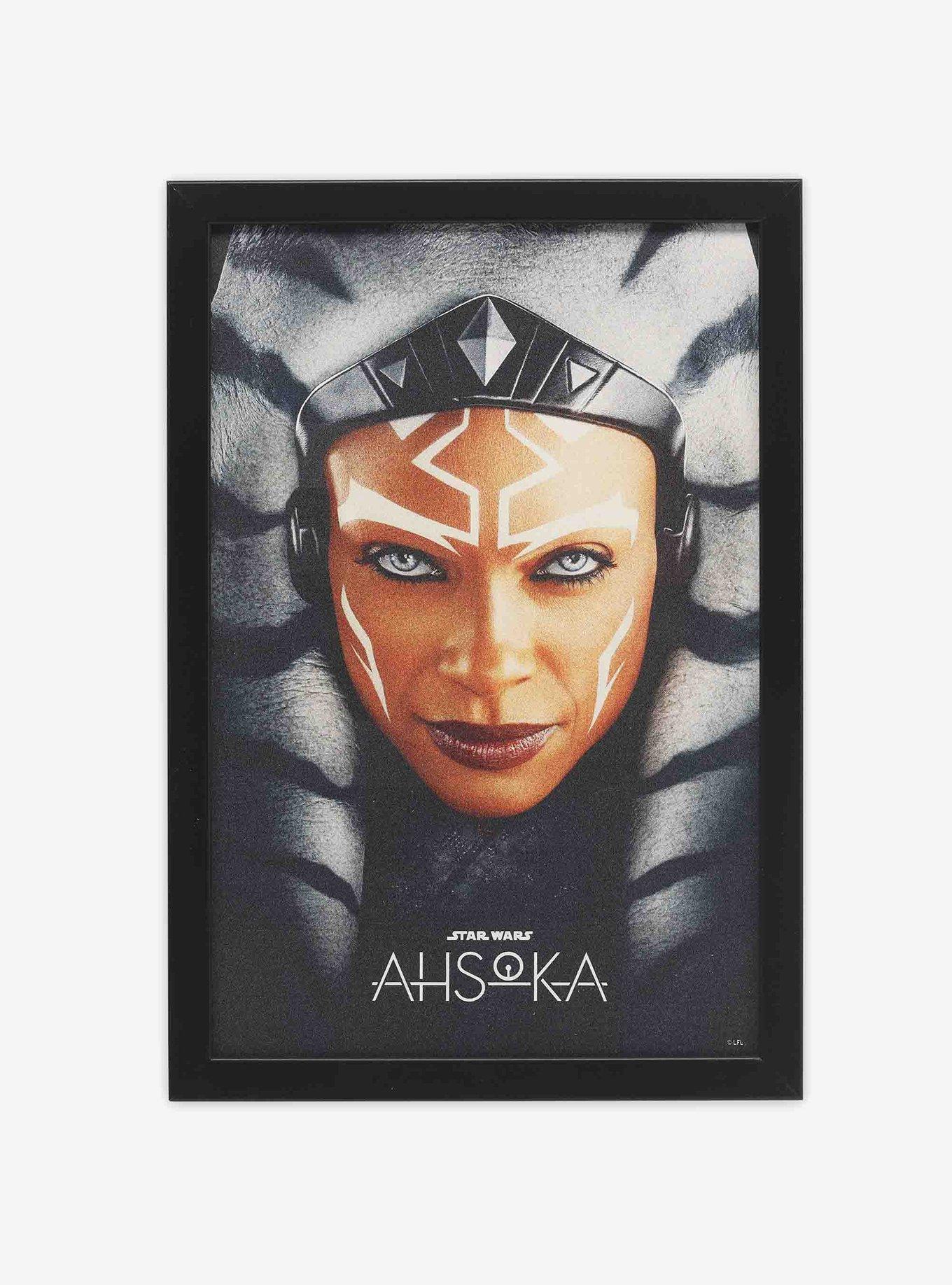Star Wars Ahsoka Close-Up Poster Framed Wood Wall Decor | Hot Topic