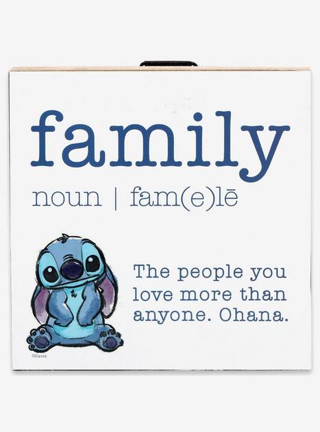 Disney Lilo & Stitch Family Definition Wood Wall Decor | BoxLunch