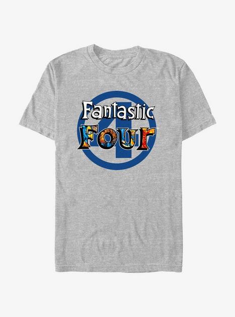 Marvel Fantastic Four Four Heroes T-Shirt - GREY | Hot Topic
