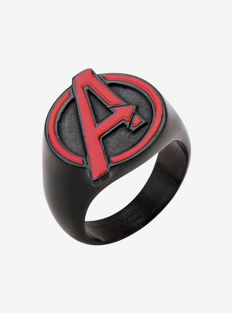 Marvel Red Avenger Logo Ring | Hot Topic