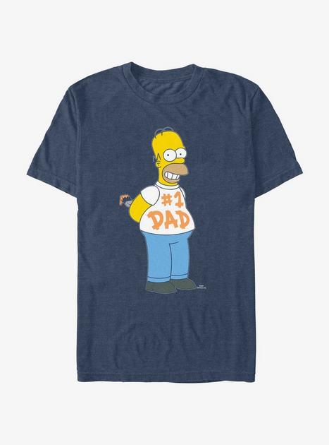 The Simpsons Number 1 Dad Homer T-Shirt - BLUE | Hot Topic