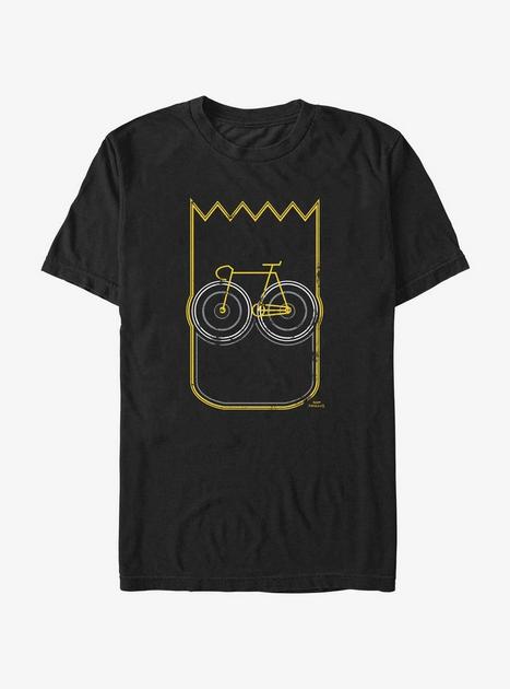 The Simpsons Bart Cycle Line T-Shirt - BLACK | Hot Topic