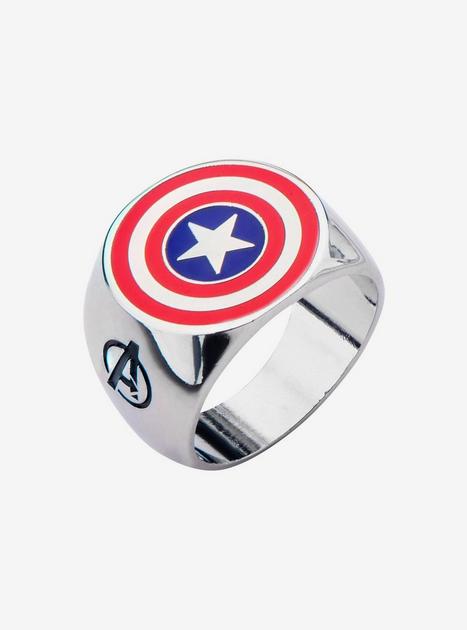 Marvel Captain America Logo Ring | BoxLunch