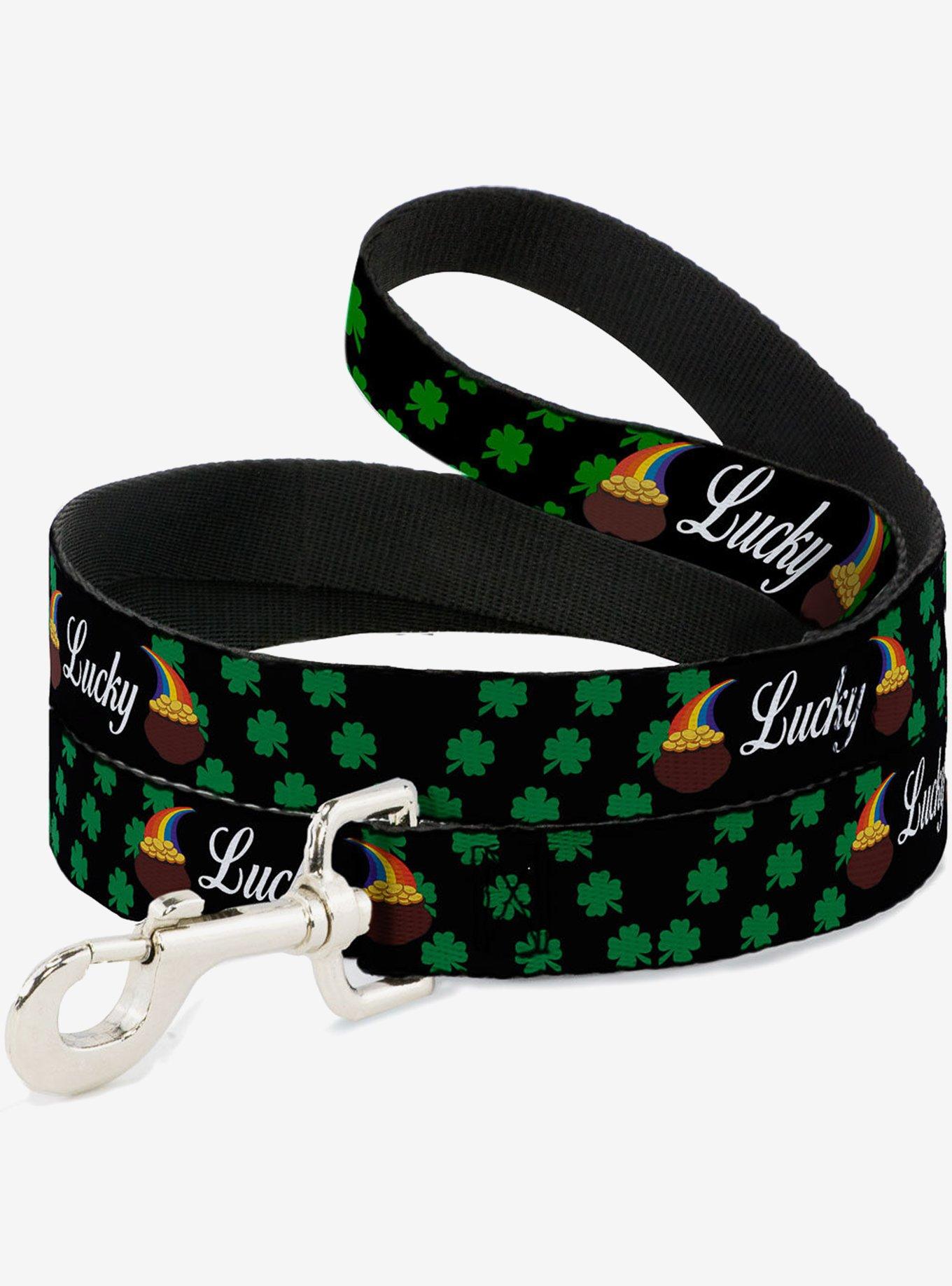 St. Patrick's Day Lucky Pot of Gold Shamrocks Dog Leash | Hot Topic