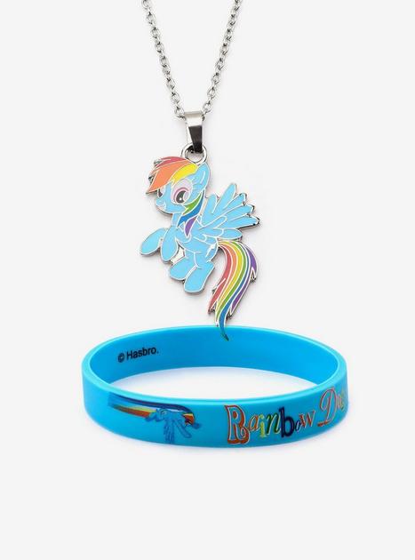 My Little Pony Rainbow Dash Necklace & Silicone Bracelet Set | Hot Topic