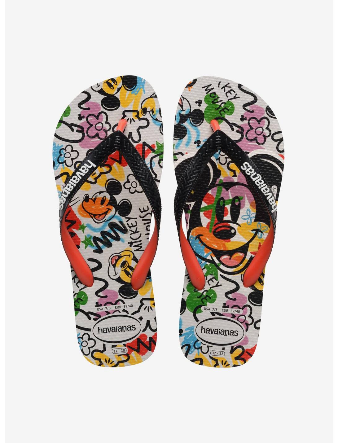 Havaianas Disney Mickey Mouse Scribble Portrait Women's Sandals | BoxLunch Havaianas Disney Mickey Mouse Scribble Portrait Women's Sandals | BoxLunch