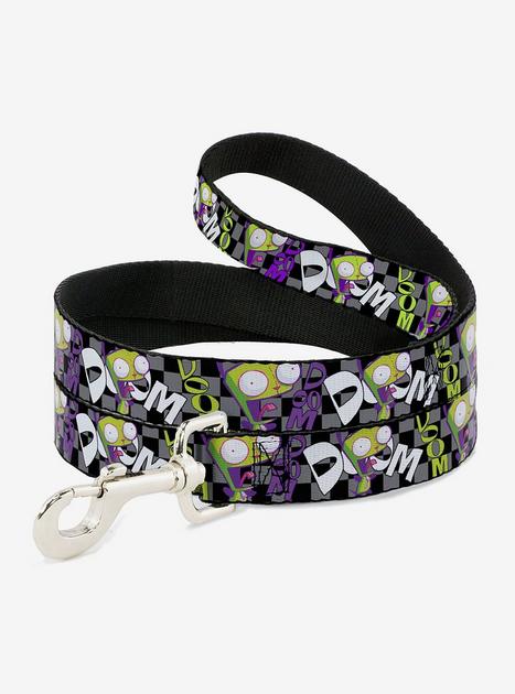 Invader Zim GIR Doom Pose Checker Dog Leash | Hot Topic