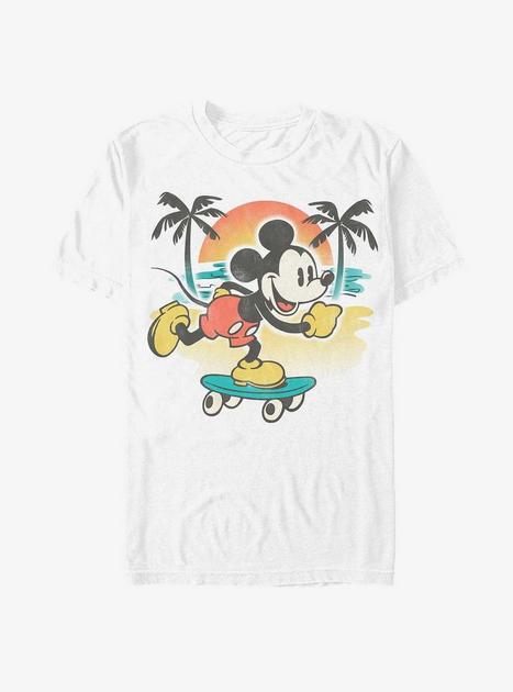Disney Mickey Mouse Cali Mickey T-Shirt - WHITE | Hot Topic